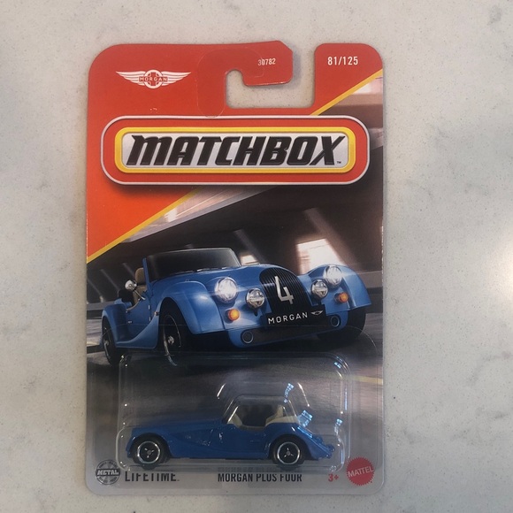 Mattel | Toys | Mattel Matchbox Blue Morgan Plus Four Car | Poshmark